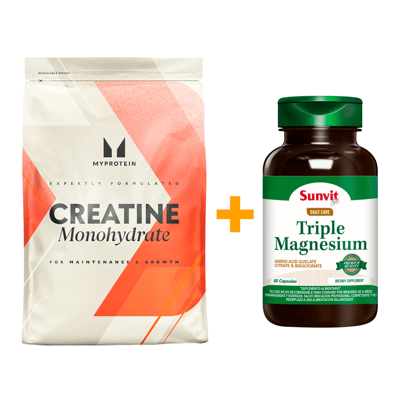 Pack Creatina Myprotein + Magenesio Sunvit