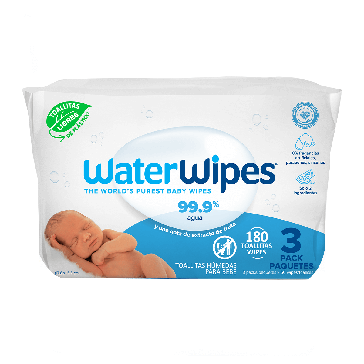 Pack WaterWipes Toallitas Húmedas bio 3x60 – All Nutrition