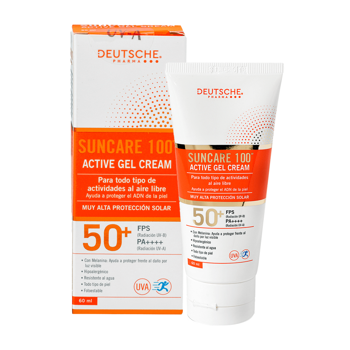 SUNCARE 100 ACTIVE GEL CREAM 60 ML – All Nutrition