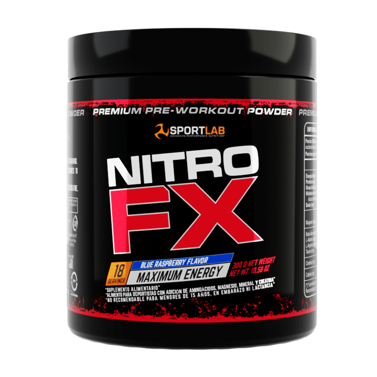 Nitro FX Sportlab Maximun Energy arándano Pre Workout