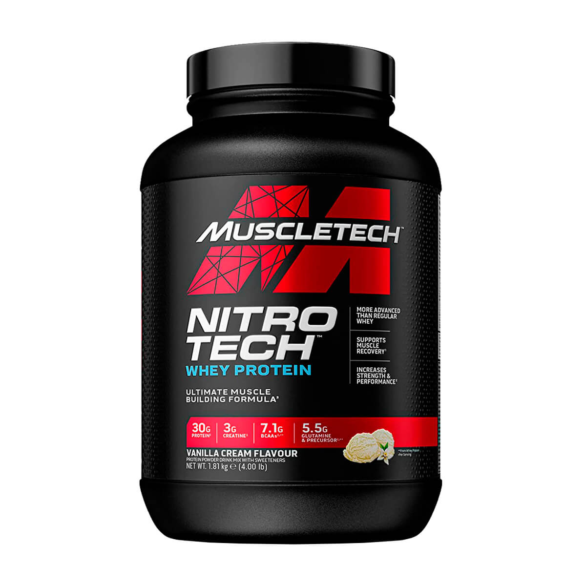 Nitro Tech, Whey protein (4 Lb) - Original – All Nutrition