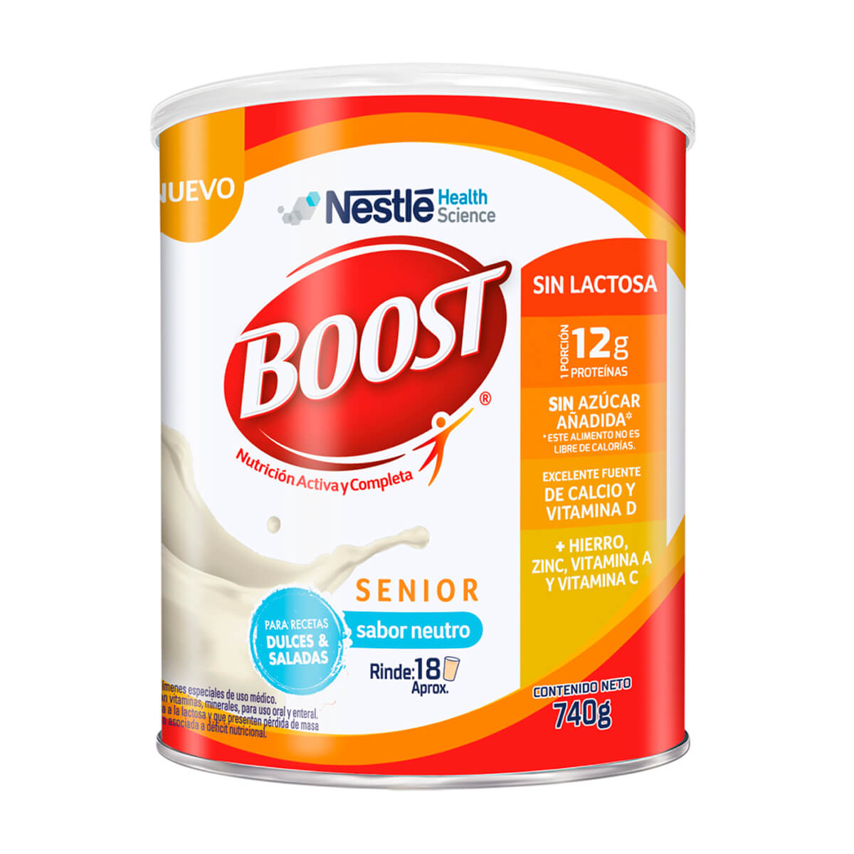 BOOST POWDER 740 GR NEUTRO S/LACTO – All Nutrition